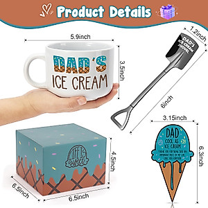 YEUYUQIU Gifts for Dad from Daughter Son - Birthday Gifts for Dad Father, Dad's Ice Cream Bowl Ice Cream Shovel Present, Ideal Father’s Day Gift, Fathers Day or Christmas Gift for Dad