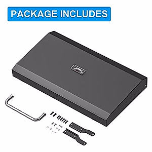 SafBbcue 28 Inch Griddle Hinged Lid for 28" Blackstone Top Griddle Accessories Griddle Hard Cover Hood with Thermometer Fits Blackstone 1517 1803 1839 1853 Grill