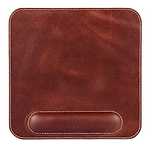 Londo Top Grain Leather Mousepad with Wrist Rest
