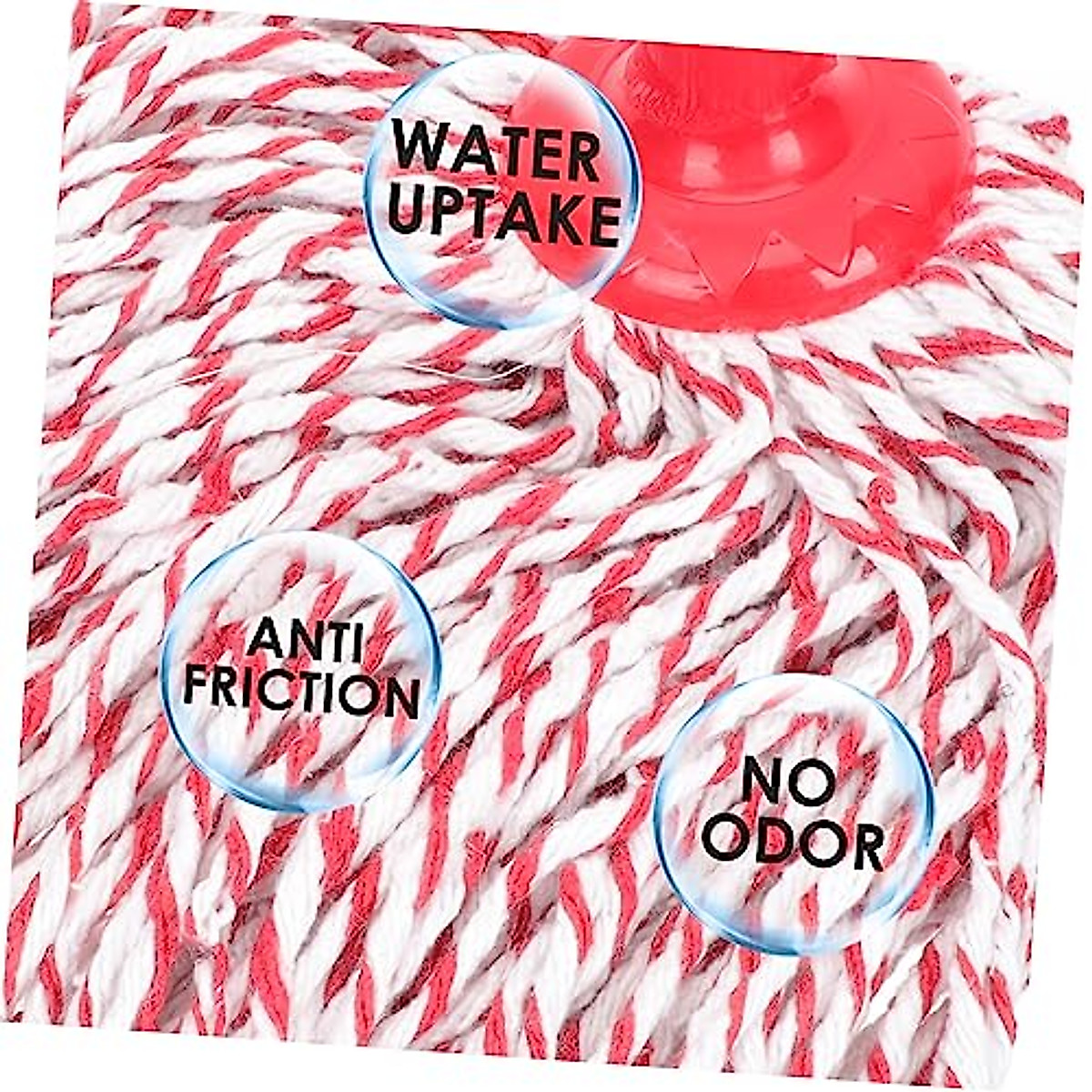 LALAFINA Cleaning Mop Floor Mop Commercial Mop Head Rope Mop Head Clean Mop Head Commercial String Mop Head Mopping String Head Practical Mop Head Washable Mop String Head Replacement Head