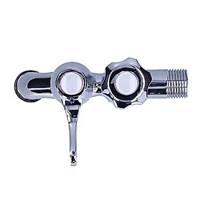 Double Use Tap Water Tap, G1/2 Male Thread Faucet Stainless Steel Double-Use Water Tap, Water Saving Faucet for Washing Machines Garden Irrigation Supplies