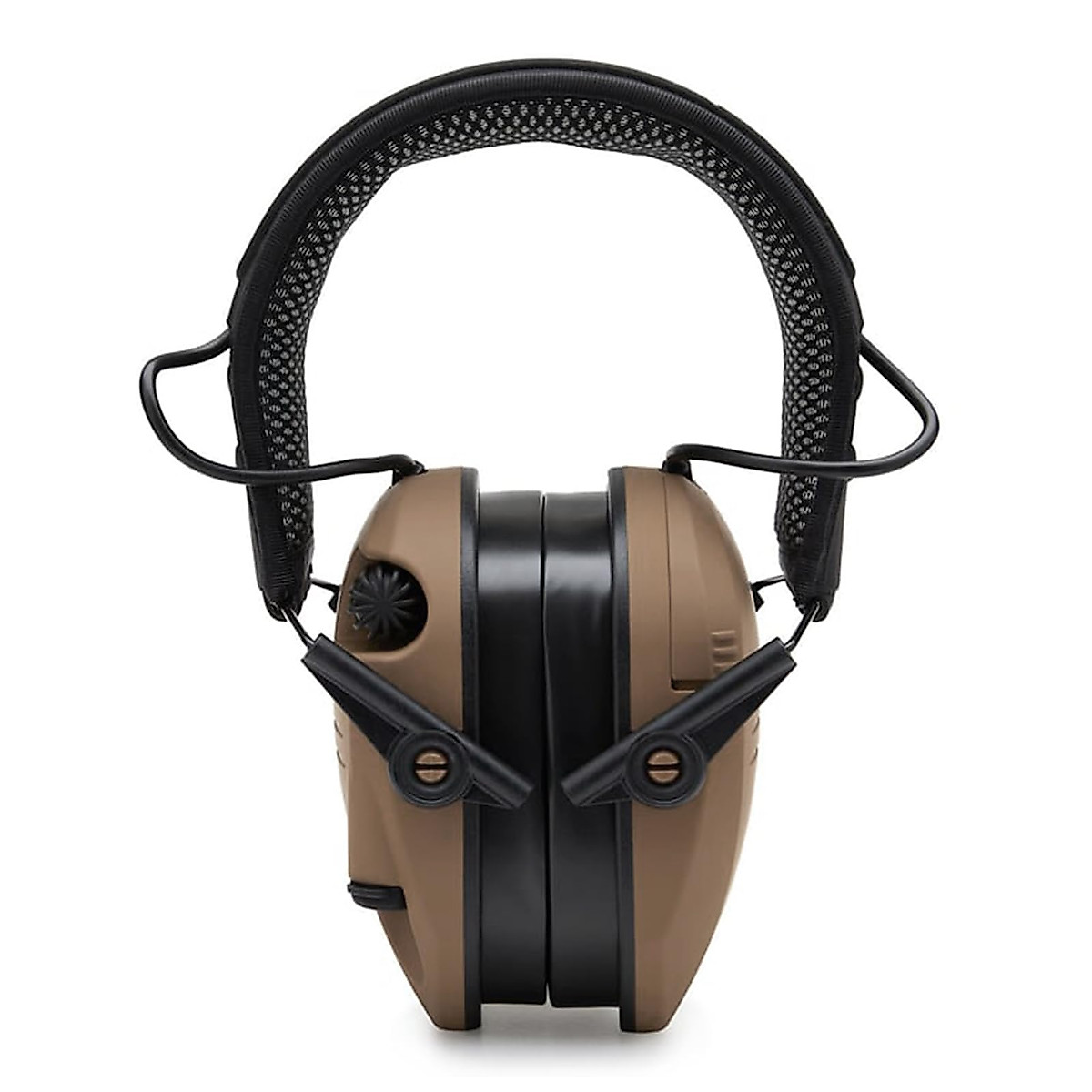 Walker's Razor Slim X-TRM Noise-Cancelling Sound-Enhancing Hunting Gun Range Shooting Electronic Earmuffs with Cooling Pads, Moisture Wicking Headband & 2 AAA Batteries, Flat Dark Earth