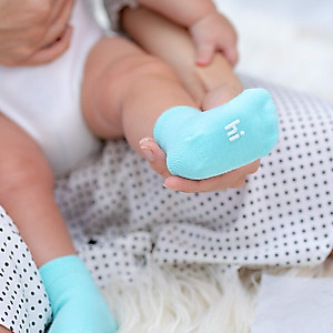 Baby Socks Gift Set - Unique Baby Shower or Newborn Gift - 4 Pairs of Cute Funny Quotes in Gift Box