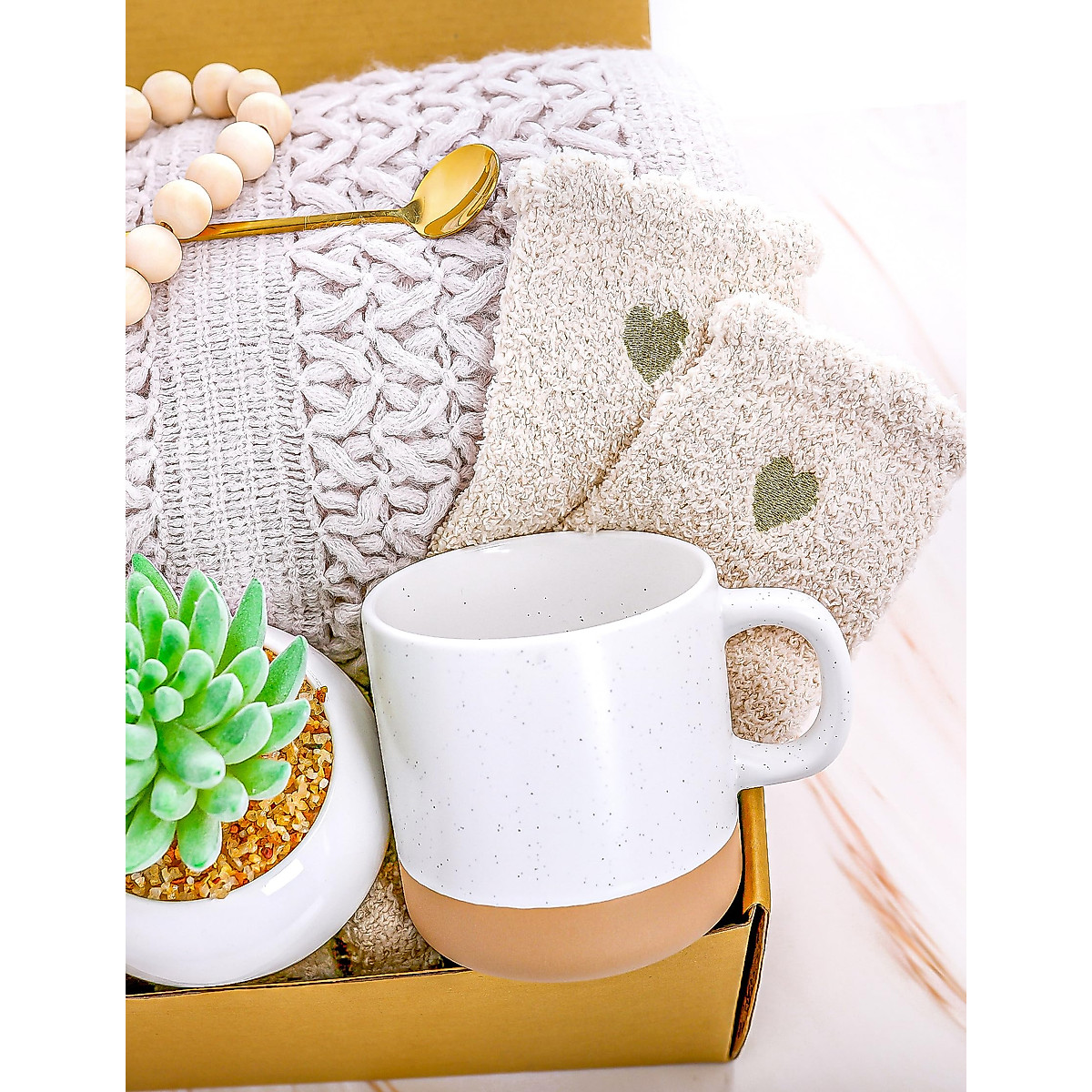 Blanket Gift Baskets, Get Well Soon Gift Boxes for Women, Self Care Package，Unique Relaxation Gift Boxes, Thank You Gifts.