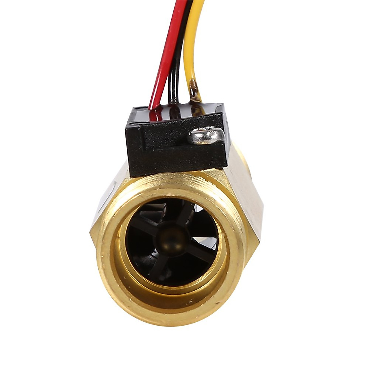 60mm G1/2" Copper Thread Hall Effect Liquid Water Flow Sensor Flowmeter Fluidmeter Liquid Water Flow Switch Meter 1-30L/min