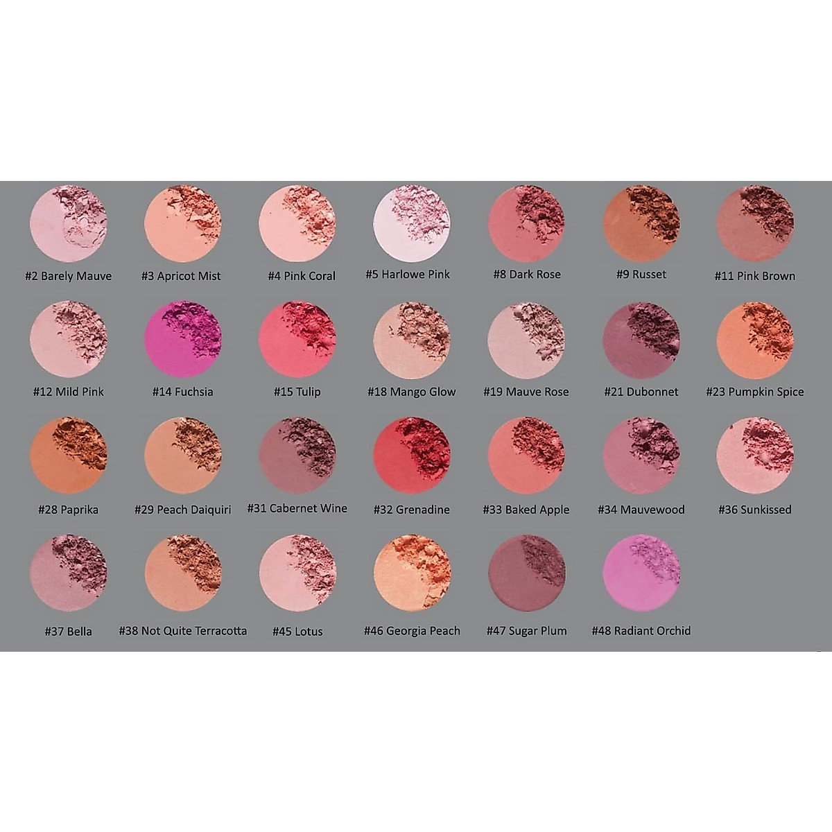 Pure Ziva Radiant Orchid Purple Lavender Violet Princess Pink Vegan Blush Pressed Cheek Color Powder, Talc & Paraben Free, No Animal Testing & Cruelty Free