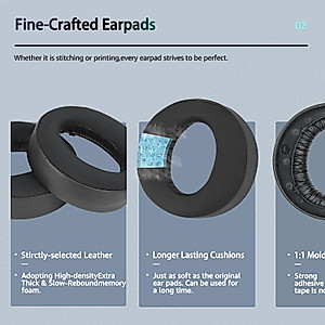 Wzsipod Premium PS5 Cooling Gel Earpads, Replacement Cushions Designed for Enhanced Comfort, Superior Sound Quality and Ultimate Gaming Experience, Black