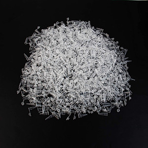 AUEAR, 1000 Pack 0.2ml Micro Centrifuge Tube with Lids Plastic Sample Small Bottle Container Test Vials Micro Centrifuge Tube Clear