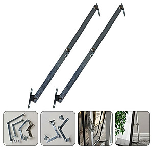 OSALADI 1 Pair Lid Support Buffer Close Lid Support Lift up Stay Support Safety Lid Supports Floor Mirror Iron Hinge