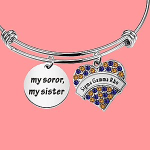 BAUNA Sorority Bracelet SGR Charm Bracelet Jewelry My Sister 1922 Sorority Gift (Inspired Bracelet)