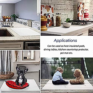 27.5 ''by 19.6 ''Oversize Silicone Placemat for Craft Flexible Multipurpose Extra Large Size Waterproof Baking Mat Plus Size Reusable Heat Resistant Counter Table Protector (Orange 1 PCS)