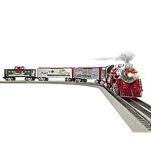 Lionel Christmas Light Express LionChief 5.0 Electric O Gauge Train Set with Bluetooth & Remote