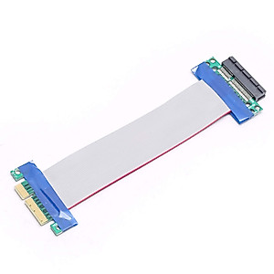 DEVMO PCI-Express 4X Riser Cable Premium PCI-E Port Extension Extender Card 19CM