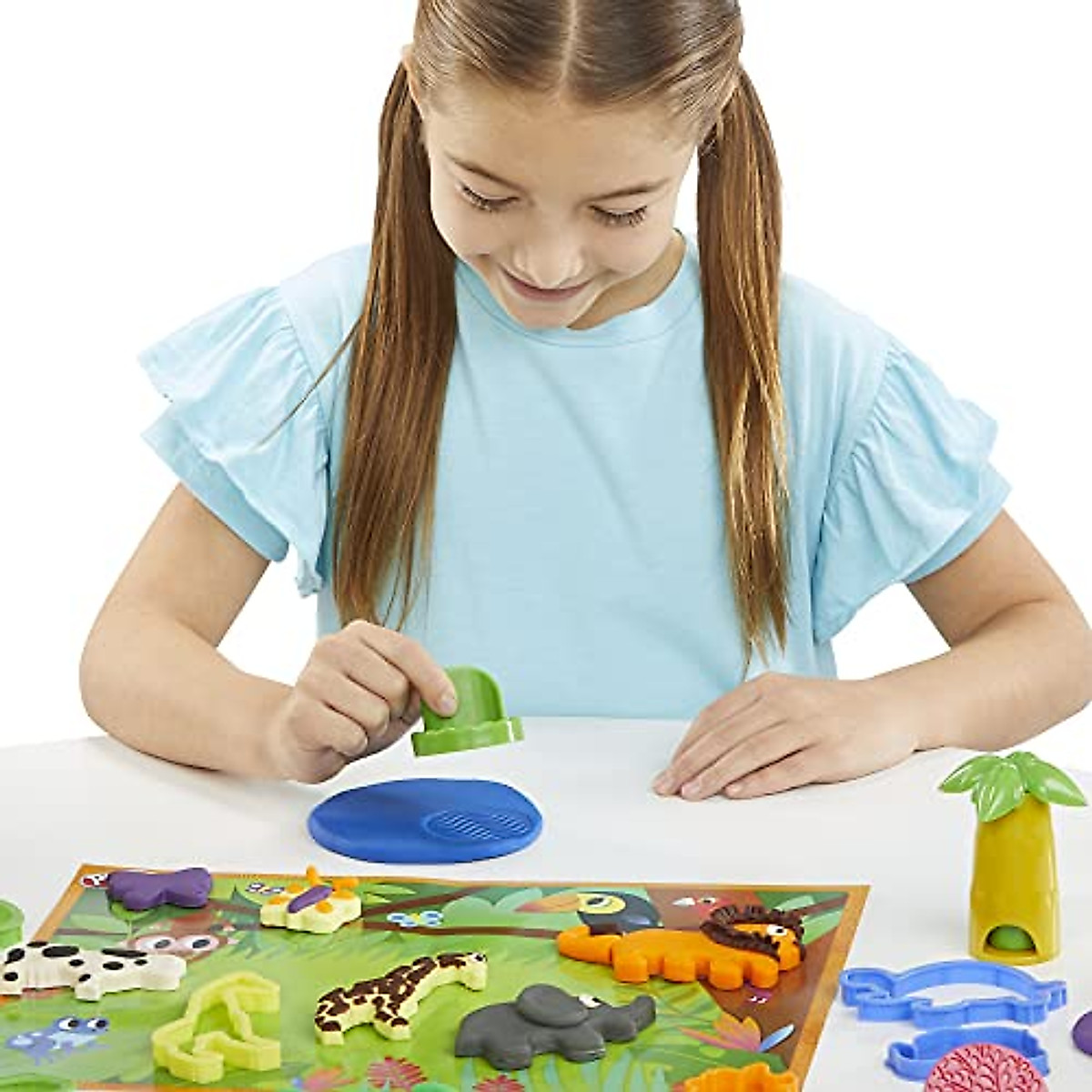 Play-Doh Animal Adventure Set, Arts and Crafts Toys for 3 Year Old Girls & Boys, 45 Tools, 10 Cans (Amazon Exclusive)