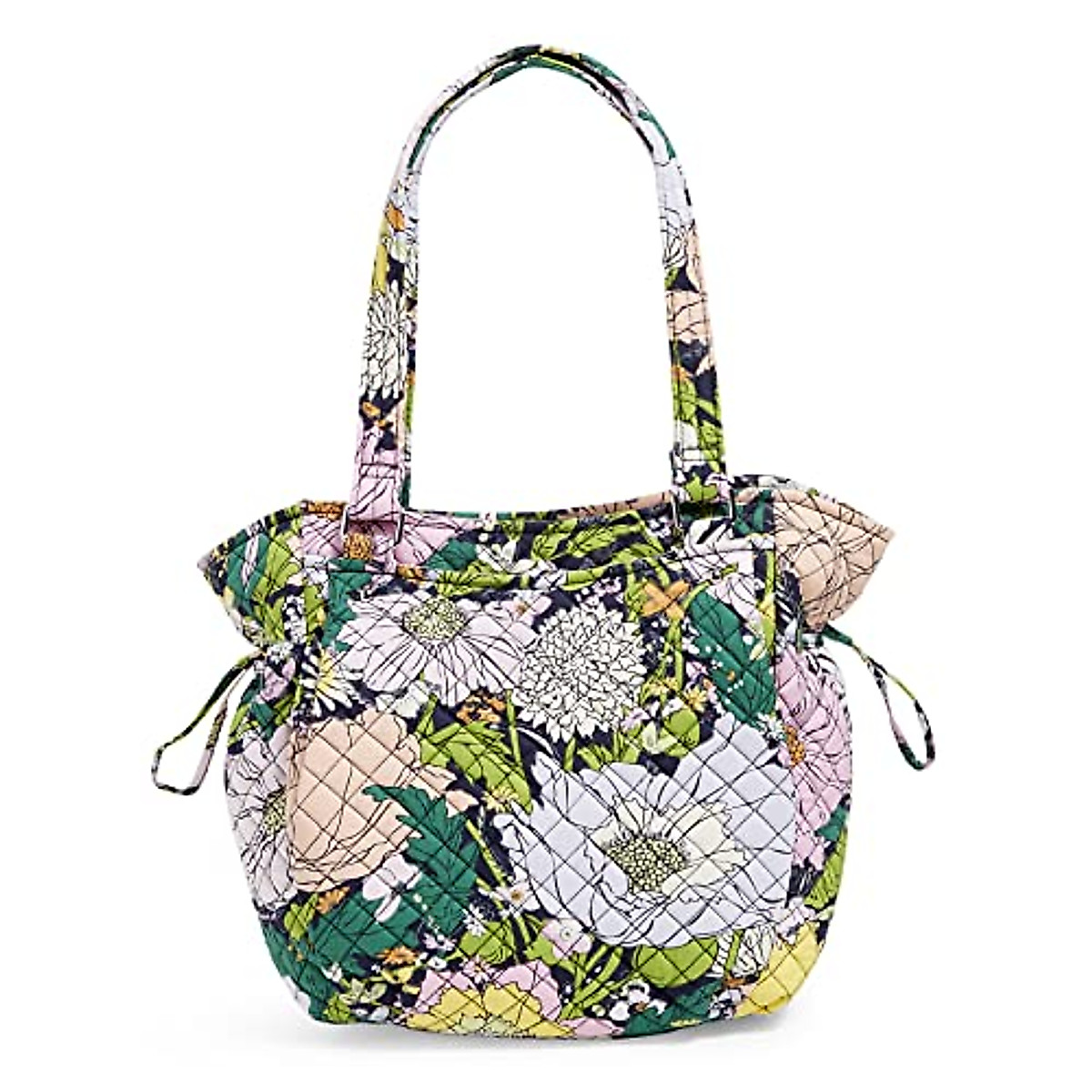 Vera Bradley Women's Cotton Glenna Satchel Purse, Bloom Boom - Recycled Cotton, One Size
