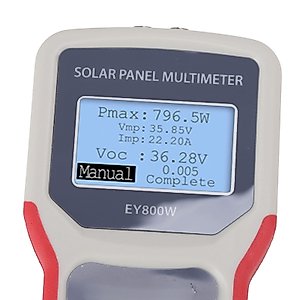 Solar Panel Tester, EY800W with Ultra Clear LCD MPPT Multimeter Open Circuit Voltage Troubleshooting for Photovoltaic Panel