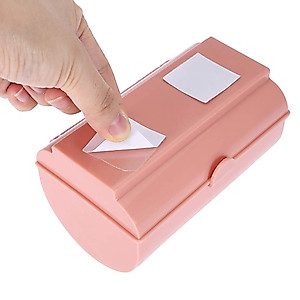 Tnfeeon 3 Colors Wall Mount Garbage Bag Storage Box,Back Adhesive Shopping Bag Organizer Rack for Home Kitchen Cabinet Bathroom Living Room(Pink)