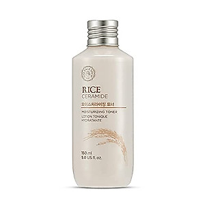 The Face Shop Rice Ceramide Moisturizing Toner - Rice Extract Rice Toner for Face - Strengthens Skin Barrier - Hydrating Targets Dryness - Lightweight Face Moisturizer - Glow Essence Korean Skin Care