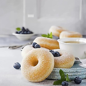 Mini Pancakes Maker, Mini Donut Maker Machine for Breakfast, Snacks, Desserts & More With Non-stick Surface, Cake Machine, Double-Sided Heating Makes 16 Doughnuts (black New)