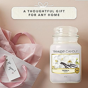 YANKEE CANDLE Vanilla Large Jar Candle, White