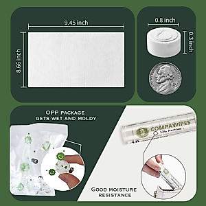 Toilet Paper Tablets Compressed Towels - Reusable Toilet Wipes Camping Toilet Paper Travel Wipes Coin Tissues Survival Toilet Paper (500)