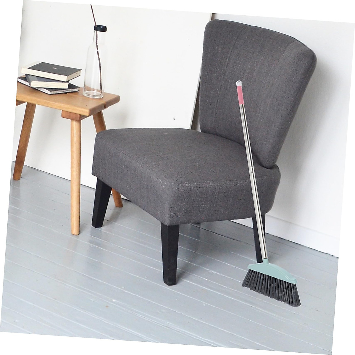 ORFOFE Broom Handle Stainless Steel Replacement Stick for Floor Cleaning Broom Stick for Household and Commercial Use