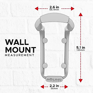 Move Speaker Wall Mount Bracket, Weatherproof, Compatible with Sonos Move, Including Mounting Accessories, Lunar White
