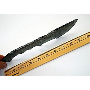 Whole Earth Supply Damascus Tracker High Carbon Steel Blank Blade Knives Hunting Knife Making Blanks Large Custom