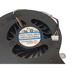 DoWee Cooling Fan for MSI GT62VR 6RD GT62VR 7RE GT62VR 7RE Compatible AAVID THERMALLOY PABD19735BM 0.65A 12VDC -N322 PABD19735BM -N395