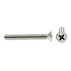 Prime-Line 9002013 Machine Screws, Flat Head, Phillips Drive, 1/4 In.-20 X 2 in (50 Pack)