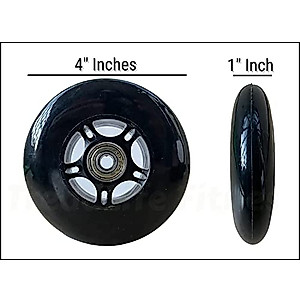 TreadLife Fitness Elliptical Replacement Wheel - Part Number 205979 - Compatible with NordicTrack CX990 Ellipticals (2 - Pack)