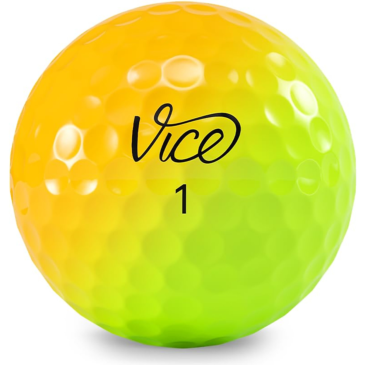 VICE Golf Limited Edition Pro Plus Golf Balls (Shade Yellow Orange)