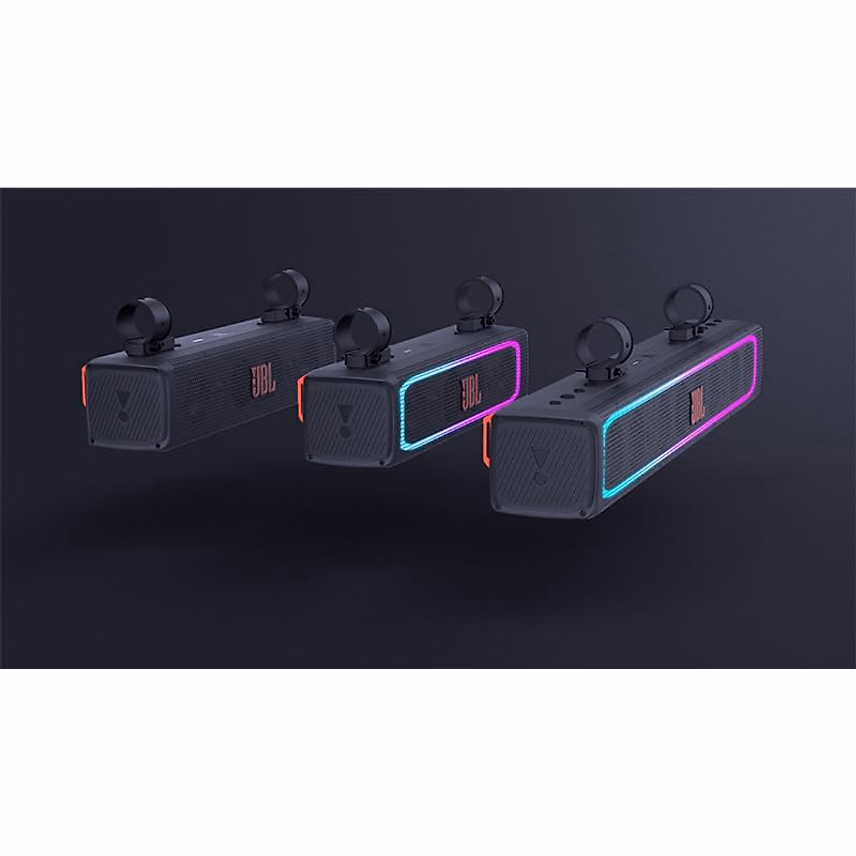 JBL RallyBar XL - 35" Bluetooth Universal Outdoor Vehicle Soundbar with Built-in 300w RMS Amplifier, LED Lights, IP66 Water & Dust Resistant, Black