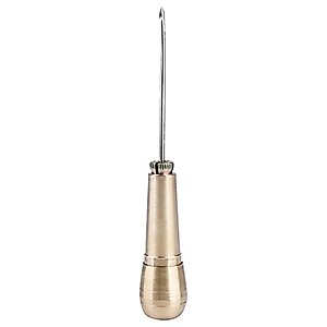 3 Needles Copper Handle Sewing Awl, Leather Shoe Repair Tool, Good Choice for Sewing and Repairing Leather, Shoes, Bags