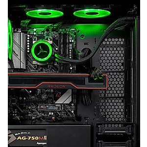 Skytech Siege 3.0 Gaming PC Desktop - AMD Ryzen 7 5800X 3.8GHz, AMD 6800 16G GDDR6, 16GB DDR4 3200, 1TB Gen4 SSD, 750W Gold PSU, 360mm AIO, AC WiFi, Windows 10 Home 64-bit