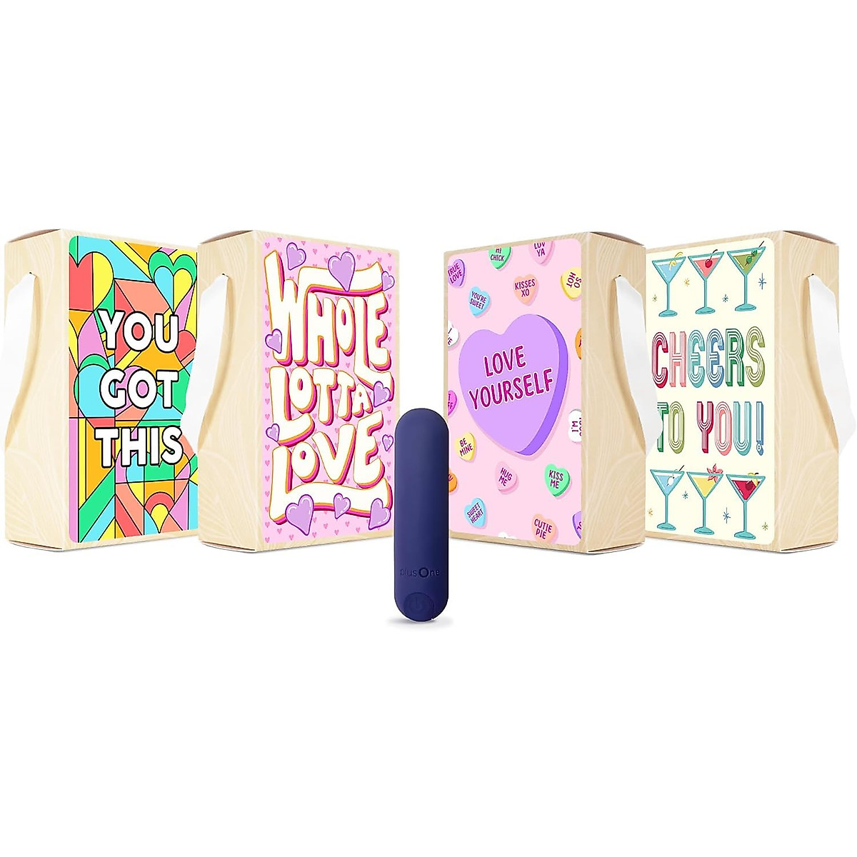 plusOne Bullet Vibrator for Women - Mini Vibrator Made of Body-Safe Silicone, Fully Waterproof, USB Rechargeable - Personal Massager with 10 Vibration Settings