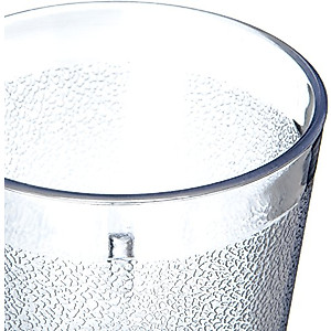 Carlisle FoodService Products 5529-8107 BPA Free Plastic Stackable Tumbler, 9 oz., Clear (Pack of 6)
