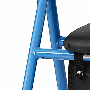 Medline Standard Steel Folding Rollator Adult Walker with 8" Wheels, Supports up to 350 lbs, Light Blue