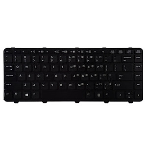 SUNMALL Replacement Keyboard Compatible with HP ProBook 640 G1 645 G1 738688-001 736653-001 V139426BS1 with Frame Black US Layout No Pointer No Backlight