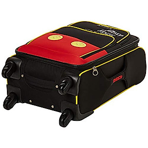 American Tourister Disney Softside Luggage with Spinner Wheels, Mickey Mouse Pants, Checked-Medium 21-Inch