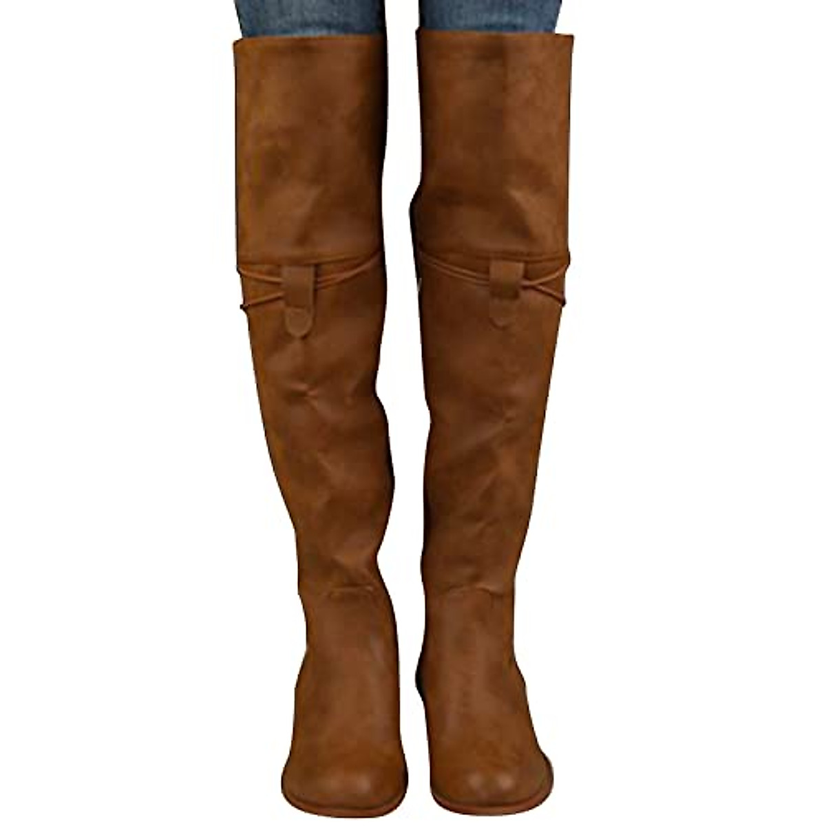 red cowgirl boots, winter fashion handsome solid retro knee boots thick heel round toe side zipper boots short cowboy boots blue cowboy boots