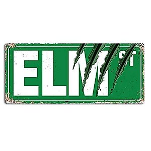 Lilyanaen New Metal Sign Aluminum Sign Elm Street Claws Wall Sign for Outdoor & Indoor 8"x12"