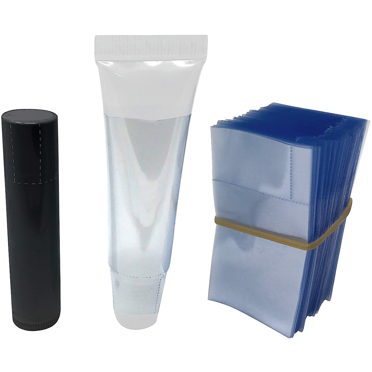 Clear Perforated Shrink Band for Lip Balm Tubes and Lip Gloss Squeeze Tubes (250 Pack)