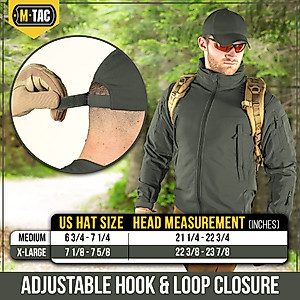 M-Tac Tactical Baseball Cap - Adjustable Plain Workout Ball Cap, Ripstop Hats for Men and Women (Army Olive, XL)