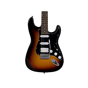 Monoprice 6 String Solid-Body Electric Guitar, Right (610036), Sunburst