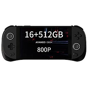 AYANEO GEEK (AMD R7-6800U)- 7 Inches Handheld PC Game Console Win 11 Laptop Touch Screen PC Video Game Console, CPU AMD Ryzen 7 6800U Processor Tablet PC,16GB RAM, 512GB Storage (1280 x 800 Screen)
