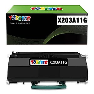 ToBeter Remanufactured X203 X204 Toner Replacement for Lexmark X203A11G X203A21G Toner Cartridge for Lexmark X203 X203N X204 X204N Series Printers (2,500 Pages, 1 Black)