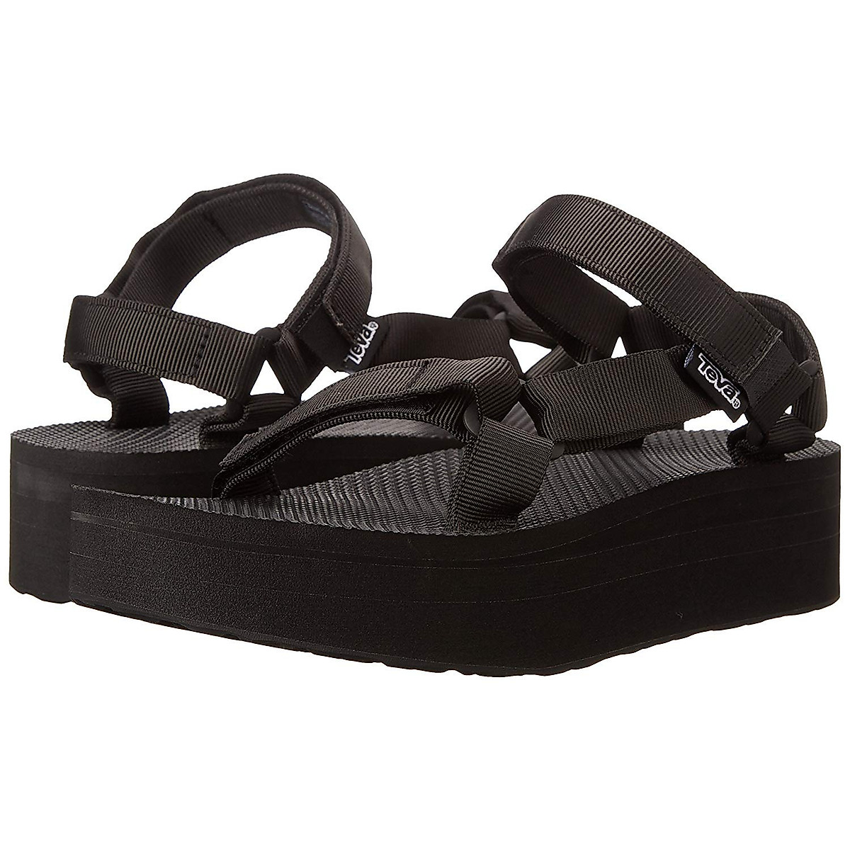 Teva Women's Flatform Universal Black 9 M