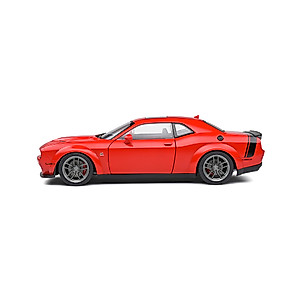 Solido S1805702 1:18 2020 Dodge Challenger R/T Scat Pack Widebody-TorRed Collectible Miniature car, Red,Unisex Adult