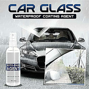 IPQYIHF 2Pcs Car Glass Anti-Fog Rainproof Agent, Car Glass Waterproof Coating Agent 100ml